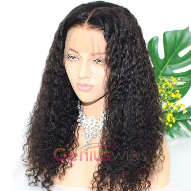 [24hr Free SHIPPING] 13x6 Transparent Lace Wig Medium Cap | Curl Human – GeniusWigs