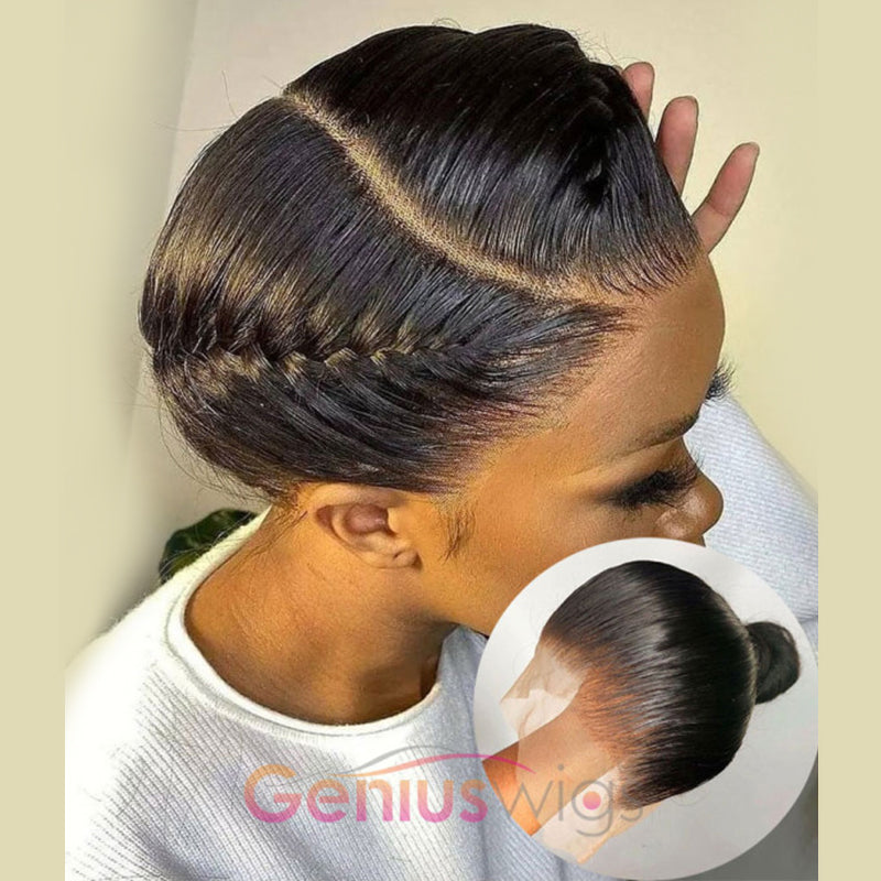 Silky Straight | Pre-plucked 360 Frontal Wig [GWT01] – GeniusWigs