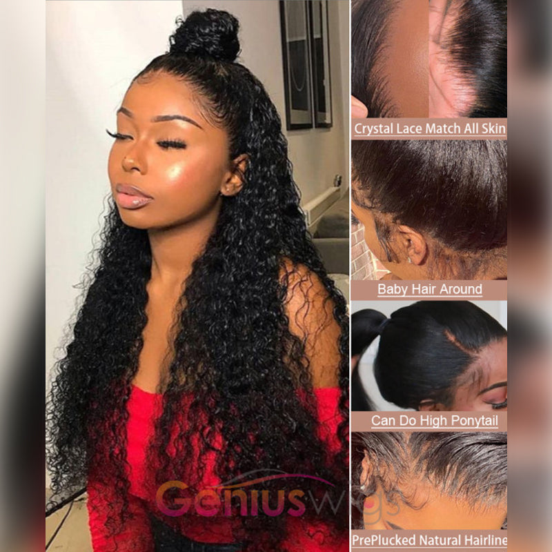 Pre-plucked 360 Frontal Wig Sexy Curl Human Virgin Hair Wig [GWT05] – GeniusWigs